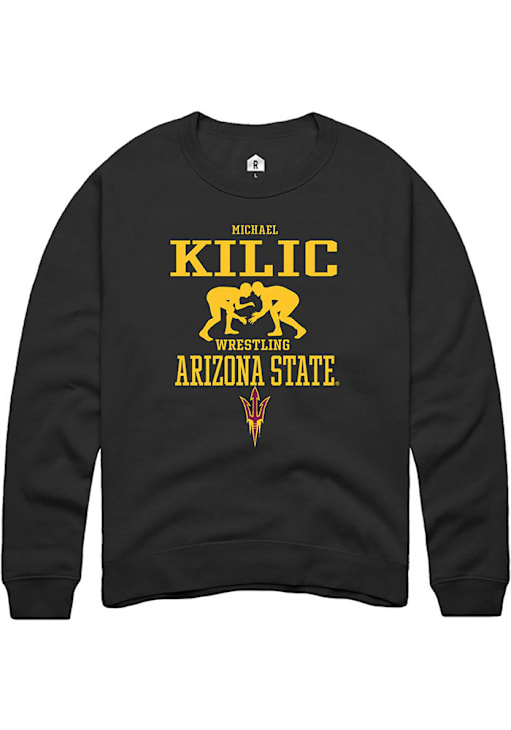 Michael Kilic Arizona State Sun Devils Mens BLACK NIL Sport Icon Crew ...