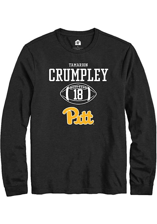 Tamarion Crumpley Mens BLACK Pitt Panthers NIL Sport Icon Long Sleeve T ...
