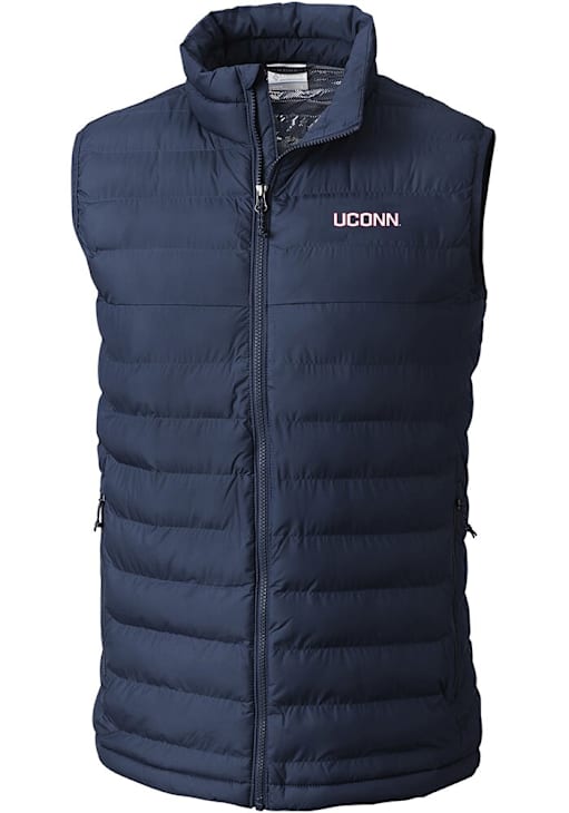 Columbia Mens NAVY UConn Huskies Heat Seal Powder Lite Sleeveless ...