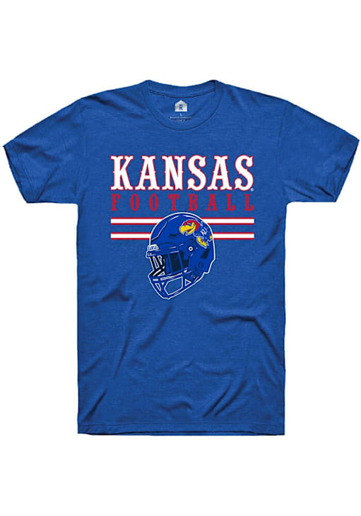 Rally Kansas Jayhawks ROYAL 2024 Official Football Short Sleeve T Shirt ...