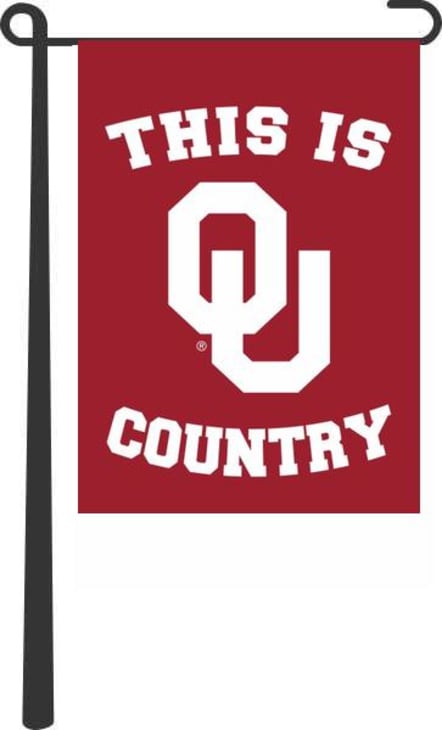 University Of Oklahoma Apparel Men Oklahoma Banner/vertical Flag 27" X ...