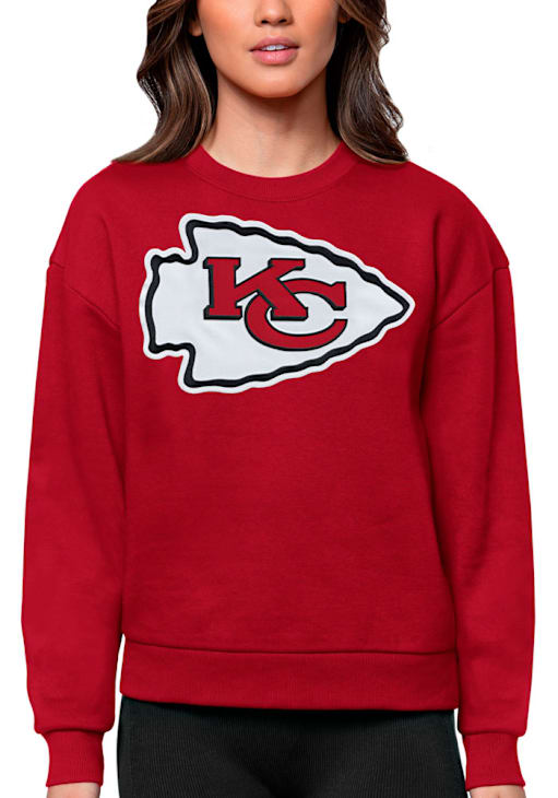 Kansas City Chiefs Antigua Crew Sweatshirt Womens Red Victory Long ...