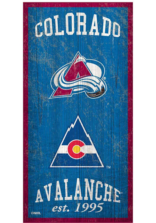 Colorado Avalanche Heritage Logo Sign MAROON - 32600810