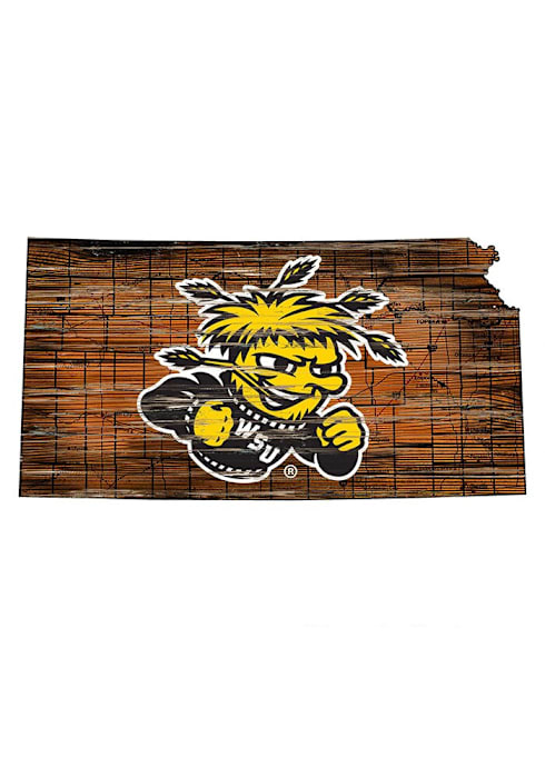 Wichita State Shockers 12 Mini Roadmap State Sign Sign