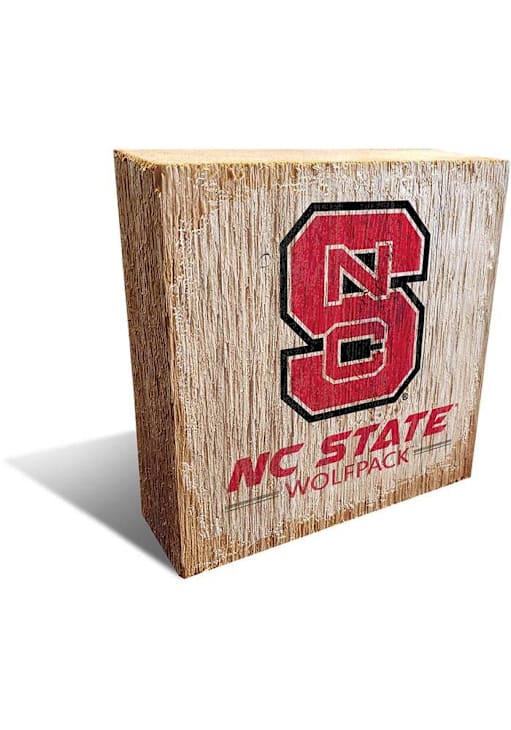 NC State Wolfpack Logo Block Sign RED - 326207876