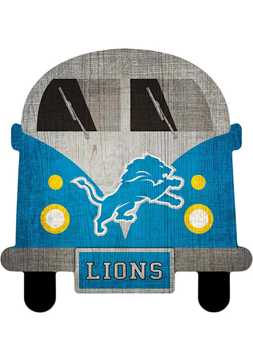 Detroit Lions Team Bus Sign Blue - 326215305