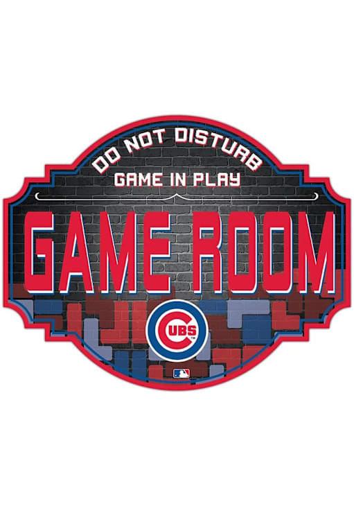 Chicago Cubs 24 Inch Game Room Tavern Sign BLUE - 32626266