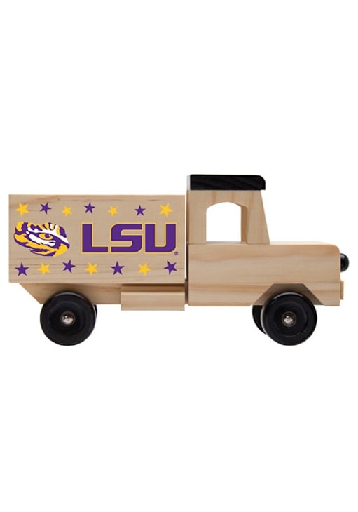 LSU Tigers Toy | LSU Tigers Car PURPLE Wooden Toy Truck - 330042117