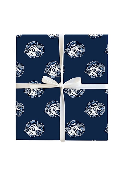 North Carolina Tar Heels CAROLINABLUE 6" Carolina Ram Wrapping Paper ...