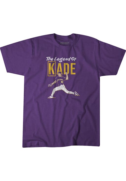 Kade Anderson LSU Tigers PURPLE The Legend of Short Sleeve Fashion ...