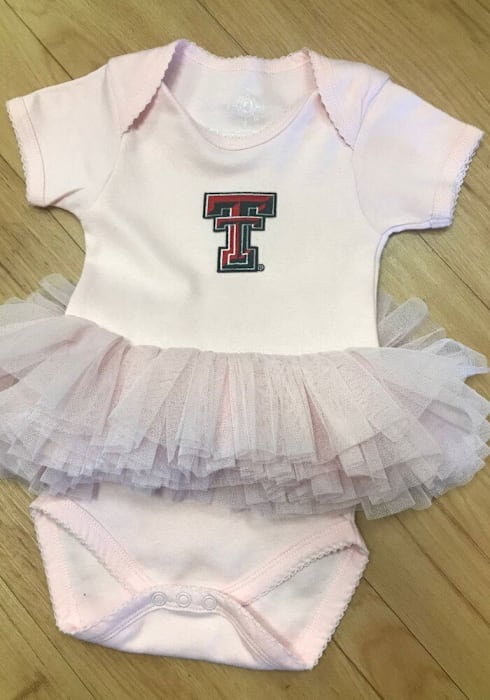 Texas Tech Red Raiders Pink Baby Tutu Romper