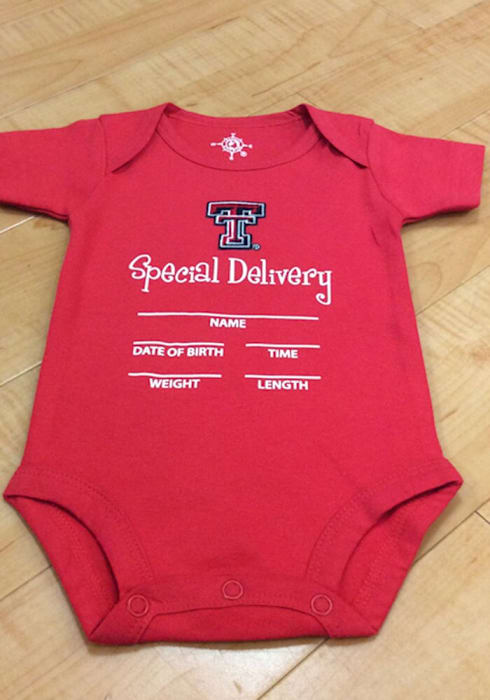 Texas Tech Texas Tech Red Raiders Red Baby Special Delivery One Piece