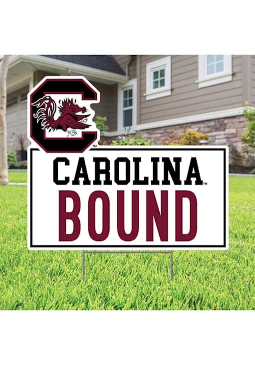 South Carolina Gamecocks White School Bound Yard Sign - 3539296