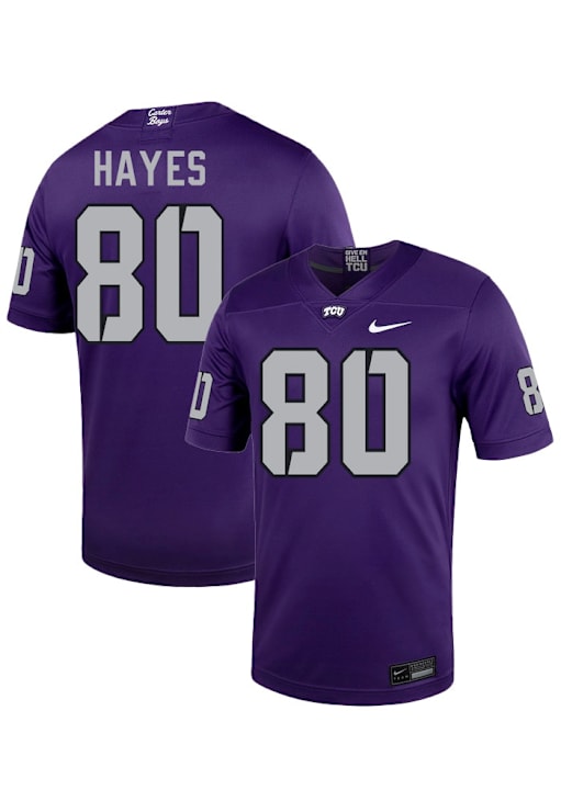 jacobe hayes TCU Horned Frogs PURPLE Football NIL Name And Number ...