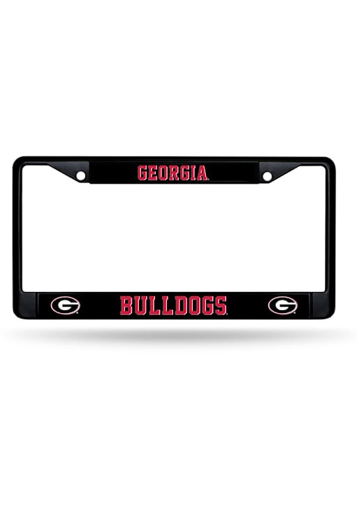 Georgia Bulldogs License Plate Frame - Georgia Bulldogs Red Metal ...