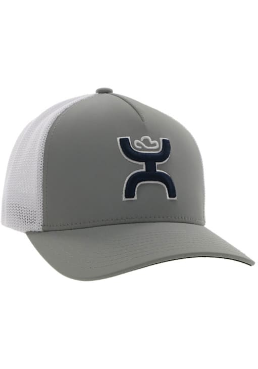 Dallas Cowboys Mens GREY Hooey Logo Meshback Flex Hat - 41024145