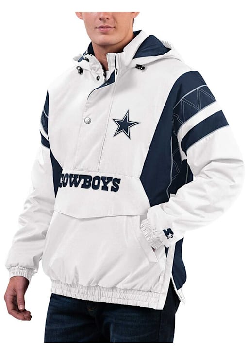 Dallas Cowboys Mens Home Team WHITE Pullover Jackets