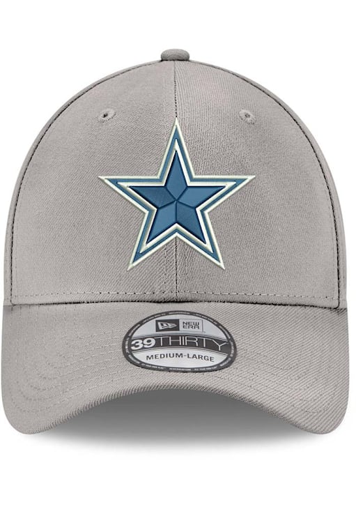 Dallas Cowboys Mens Star Front Team Classic 39THIRTY GREY New Era Flex ...
