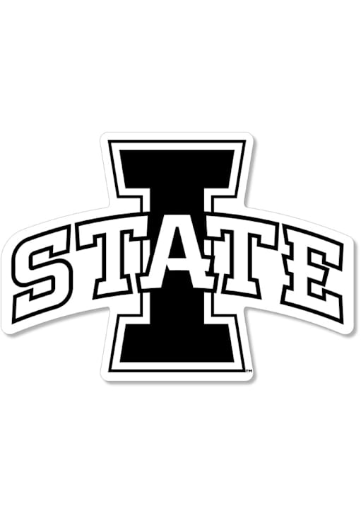 Iowa State Cyclones BLACK 6 Inch Logo Auto Decal - 438335905