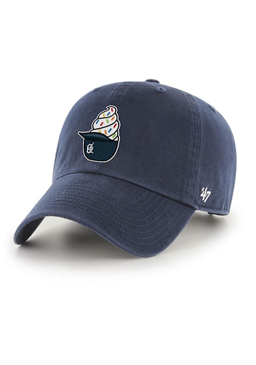 47 Detroit Tigers NAVY Ice Cream Helmet Clean Up Adjustable Hat - 4384130