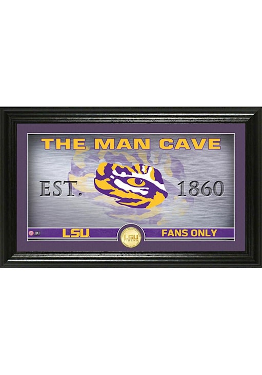 LSU Tigers 12x20 Man Cave Plaque