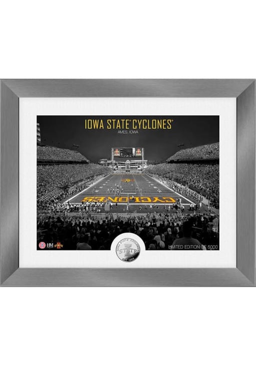 Iowa State Cyclones YELLOW Art Deco Stadium Plaque - 44450602