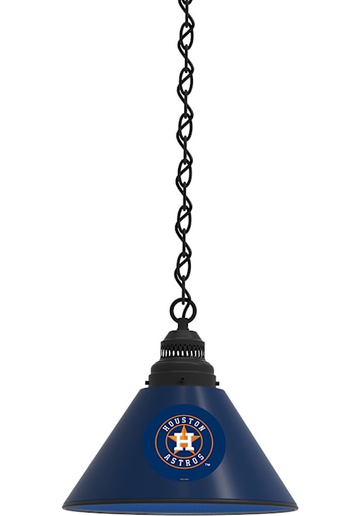 Houston Astros Single Shade Light Pool Table Black