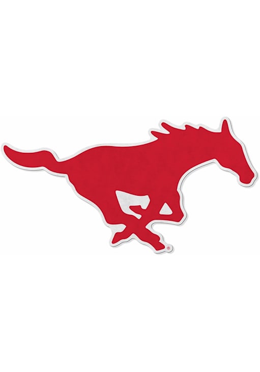 SMU Mustangs Red Logo Shaped Pennant - 4520715