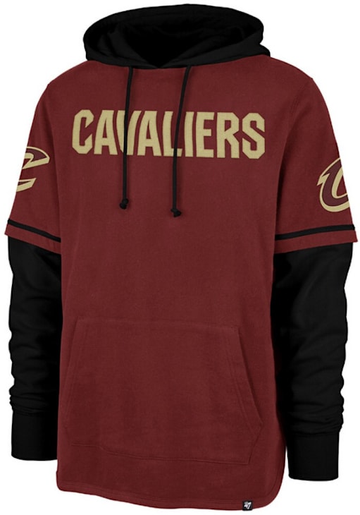 47 Cleveland Cavaliers Mens MAROON Trifecta Shortstop Long Sleeve ...