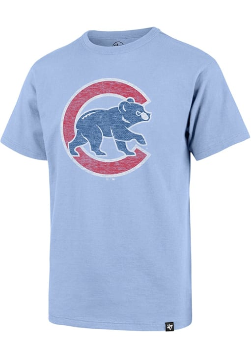 47 Chicago Cubs Youth LIGHT BLUE Grit Vintage Short Sleeve Tee - 480007147