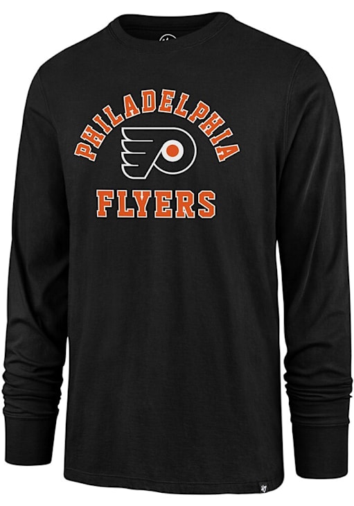 47 Philadelphia Flyers Varsity Arch Long Sleeve T Shirt BLACK - 48002124