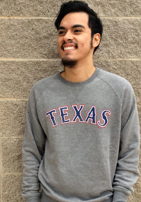 47 Texas Rangers Imprint Match Long Sleeve Fashion Sweatshirt - Grey