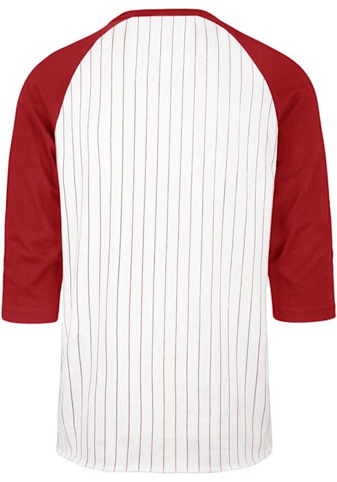 47 Reds Pinstripe Raglan Long Sleeve Fashion T Shirt