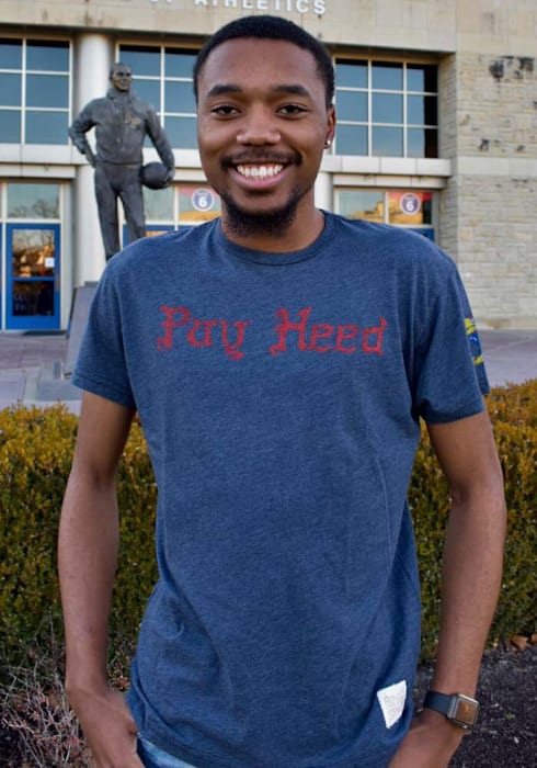 Jayhawks Pay Heed Match Short Sleeve Fashion T Shirt