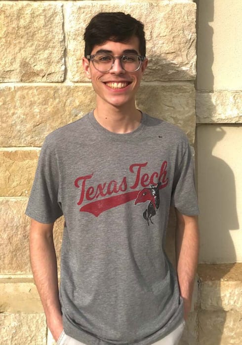 Red Raiders Script Match Short Sleeve Fashion T Shirt