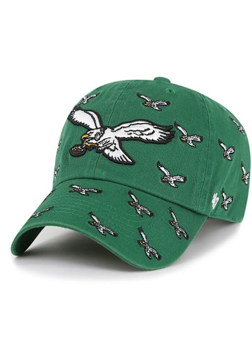 Philadelphia Eagles 47 Womens KELLY Confetti Clean Up Adjustable Hat ...