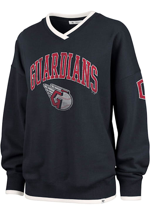 Cleveland Guardians 47 Crew Sweatshirt Womens NAVY Daze Long Sleeve ...