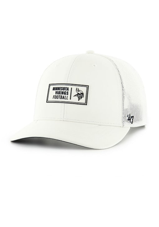 47 Minnesota Vikings CHALK Cypher Trucker Adjustable Hat - 48023967