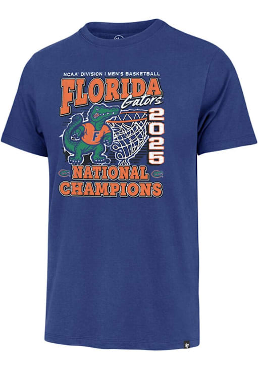 47 Florida Gators ROYAL MBB National Champions 2025 Short Sleeve ...
