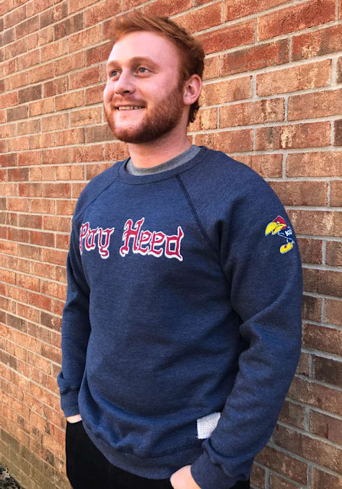 Original Retro Brand Kansas Jayhawks Pay Heed Long Sleeve Fashion ...