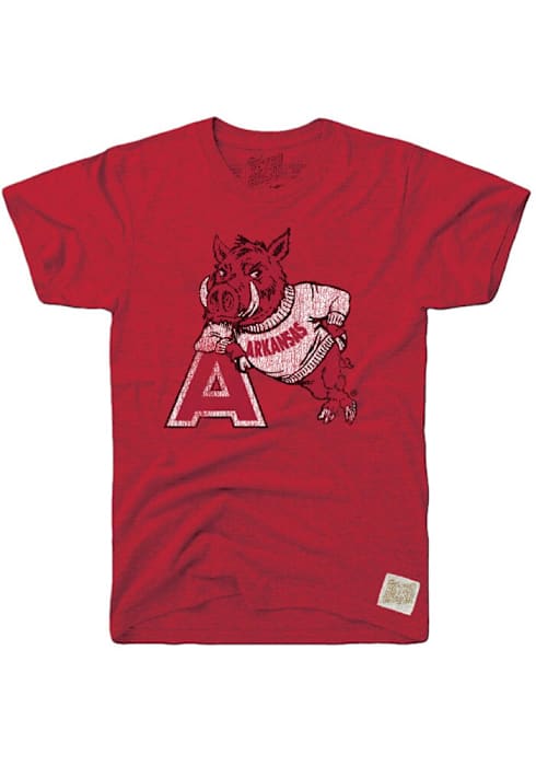 Original Retro Brand Razorbacks Logo Short Sleeve Fashion T Shirt