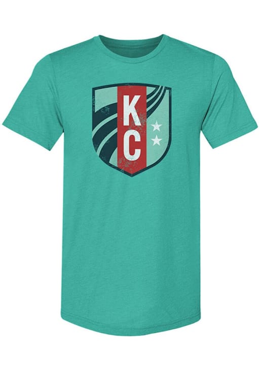 KC Current TEAL Vintage Primary Logo Short Sleeve Fashion T Shirt - 5000091