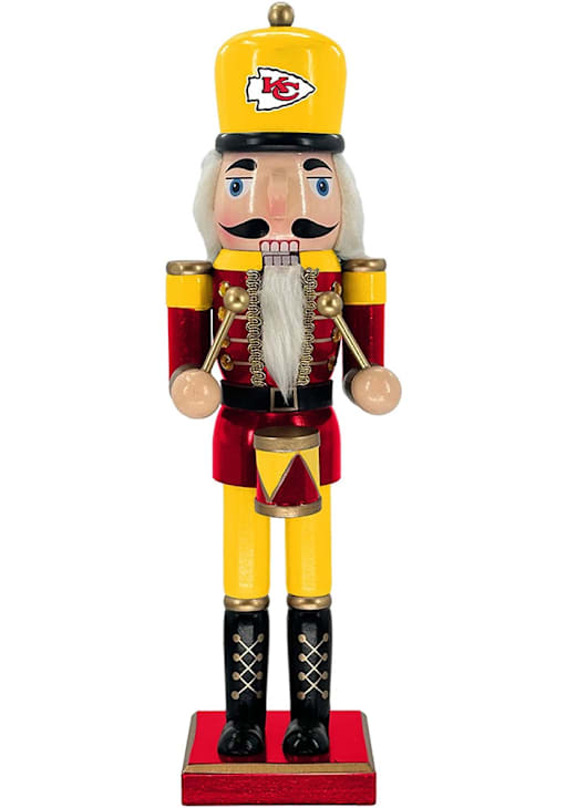 Kansas City Chiefs 14" Nutcracker Decor - Red