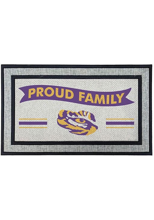 LSU Tigers ASH Proud Family 18x30 Door Mat - 531484447