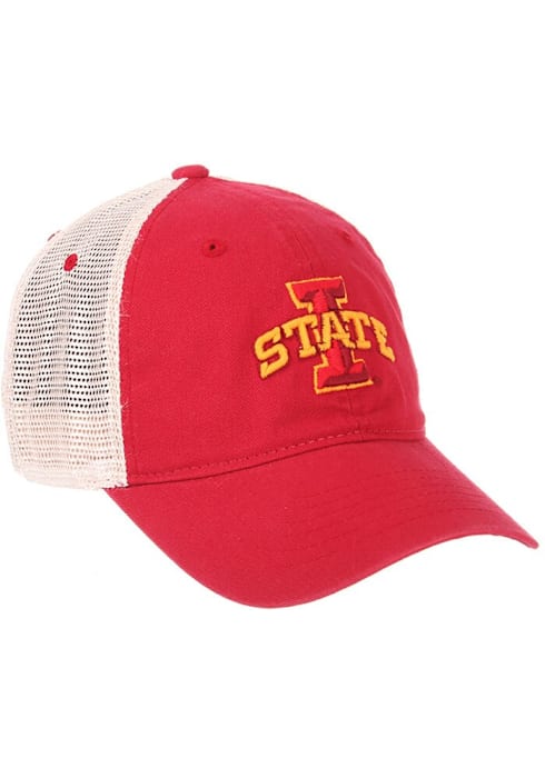 Iowa State Cyclones University Meshback Adjustable Hat - Red