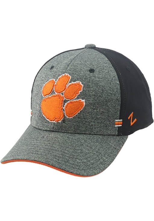 Clemson Tigers Mens 1st and Goal GREY Zephyr Flex Hat - 5355249
