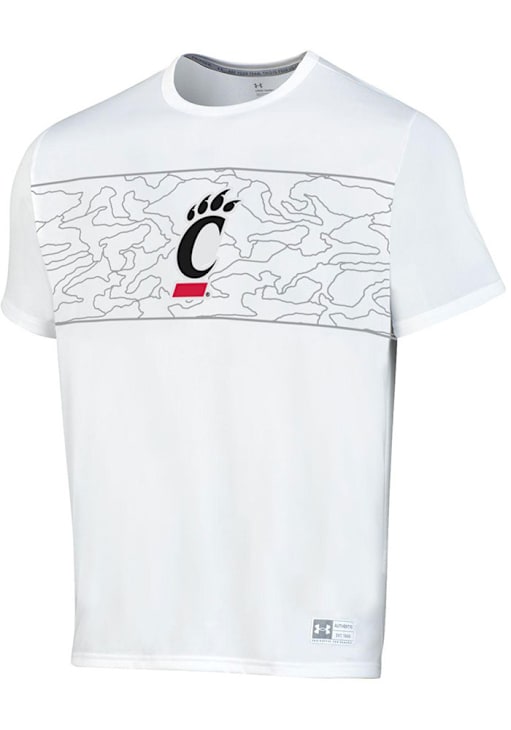 Under Armour Cincinnati Bearcats WHITE Gameday Tech Short Sleeve T ...