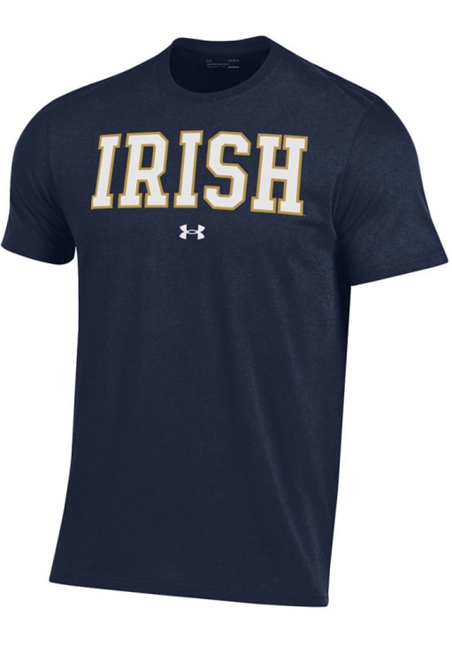 Under Armour Notre Dame Fighting Irish Navy Block Irish Short Sleeve T