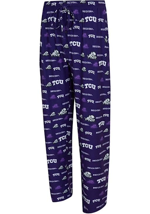 TCU Horned Frogs Mens Concepts Sport PURPLE Mosaic Sleep Pants - 56204853