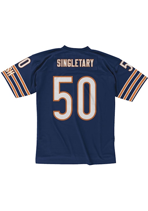 Chicago Bears Mike Singletary Mitchell and Ness NAVY Throwback ...